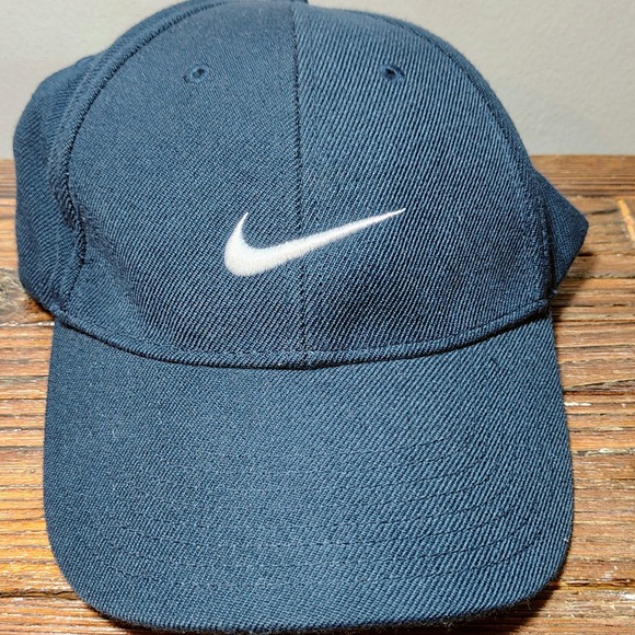 Nike | Accessories | Nike Swoosh Baseball Cap Blue Adjustable Strap ...